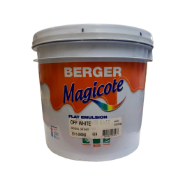 Berger Magicote Flat Emulsion 1 Gl Off Wht