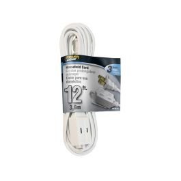 Extension Cord 12 Ft Wht