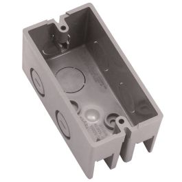 1 Gang 5 Hole Plastic Box Gry