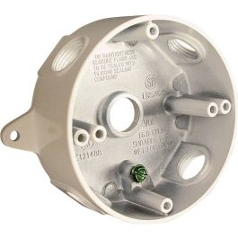 Round Weatherproof Box 4 In Wht