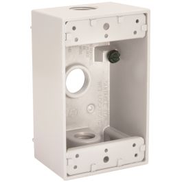 Square Weatherproof Box Wht