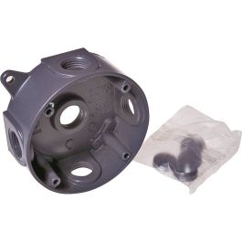Round Weatherproof Box 4 In Gry